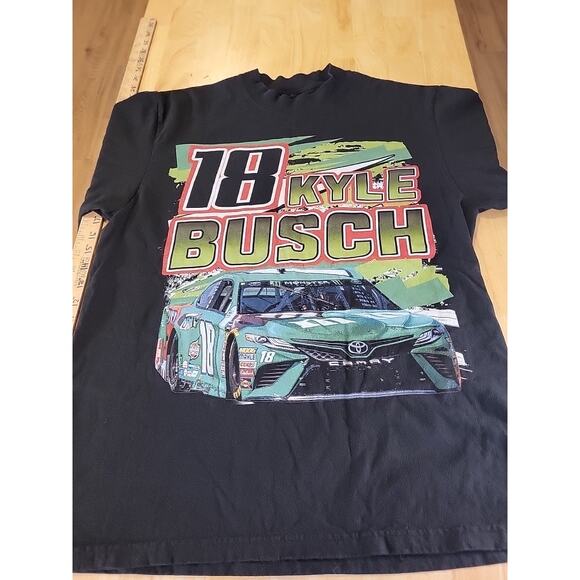 Nascar | Shirts | Kyle Busch Racing Tshirt Black Background Green Text ...